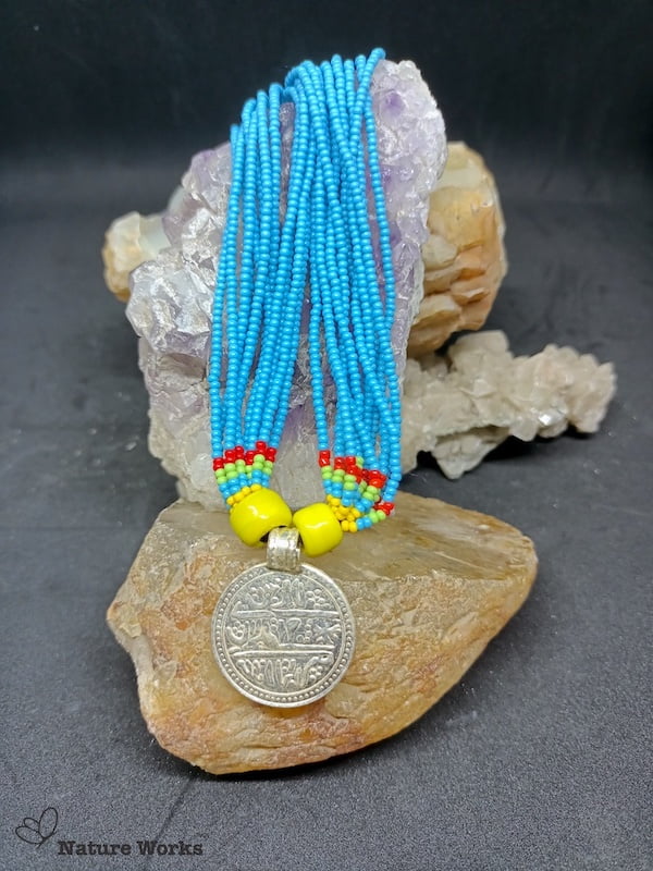 Silver coin (Athani) necklace - Single coin - Nature Works