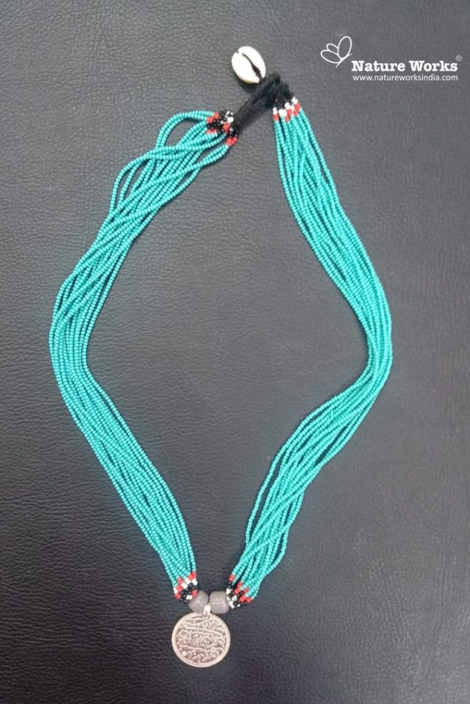 Silver coin (Athani) necklace - Single coin - Nature Works